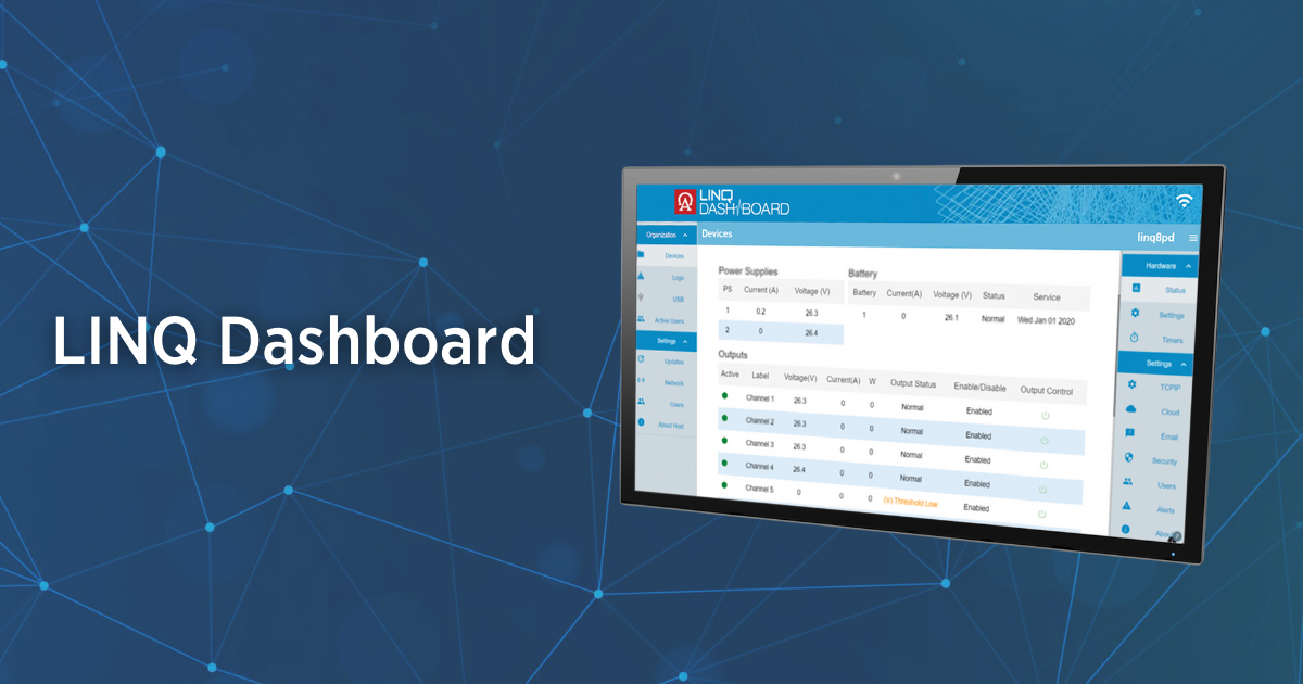 Dashboard for Remote Power Management