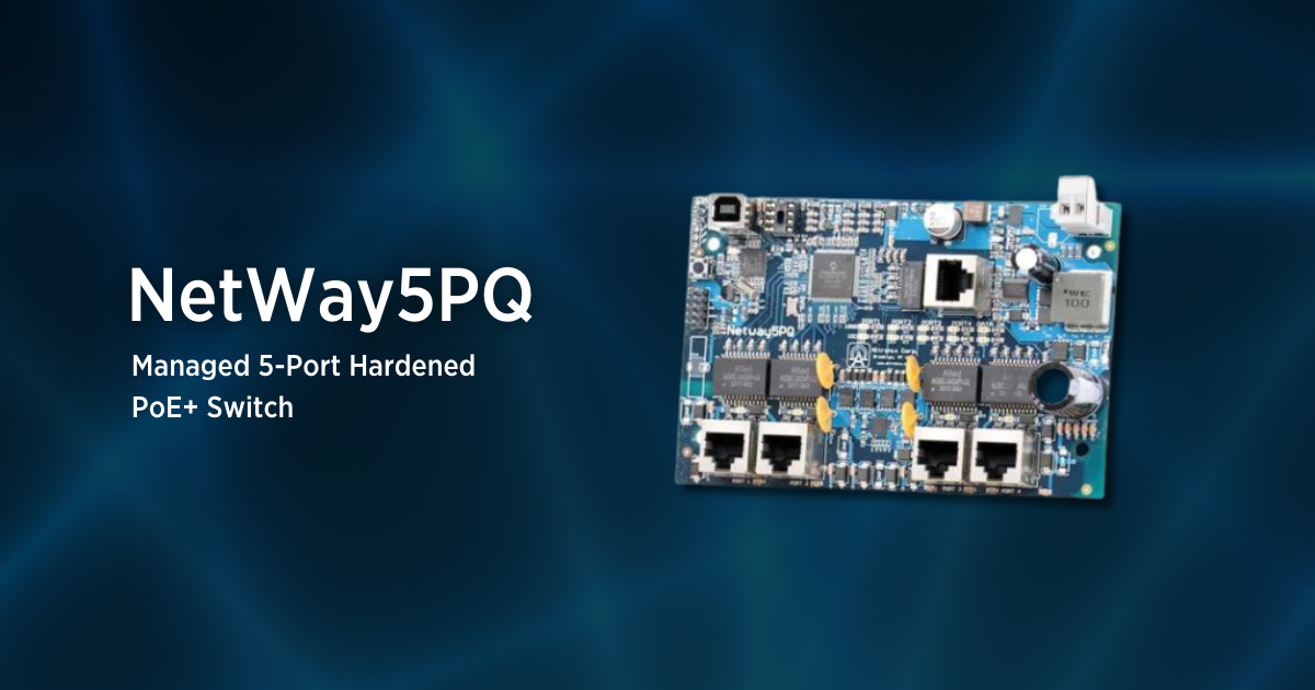 5-Port Hardened PoE+ Switch