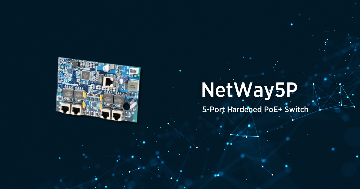 5-Port Hardened PoE+ Switch